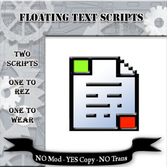 Second Life Marketplace - Floating Text Scripts